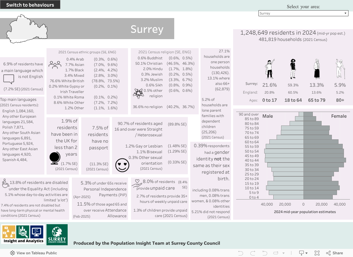 County and Borough Summaries | Surrey-i