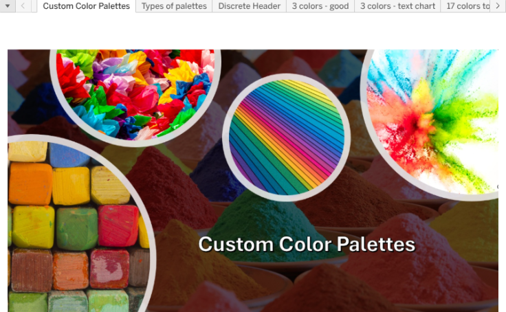 Workbook thumbnail, Custom Color Palettes