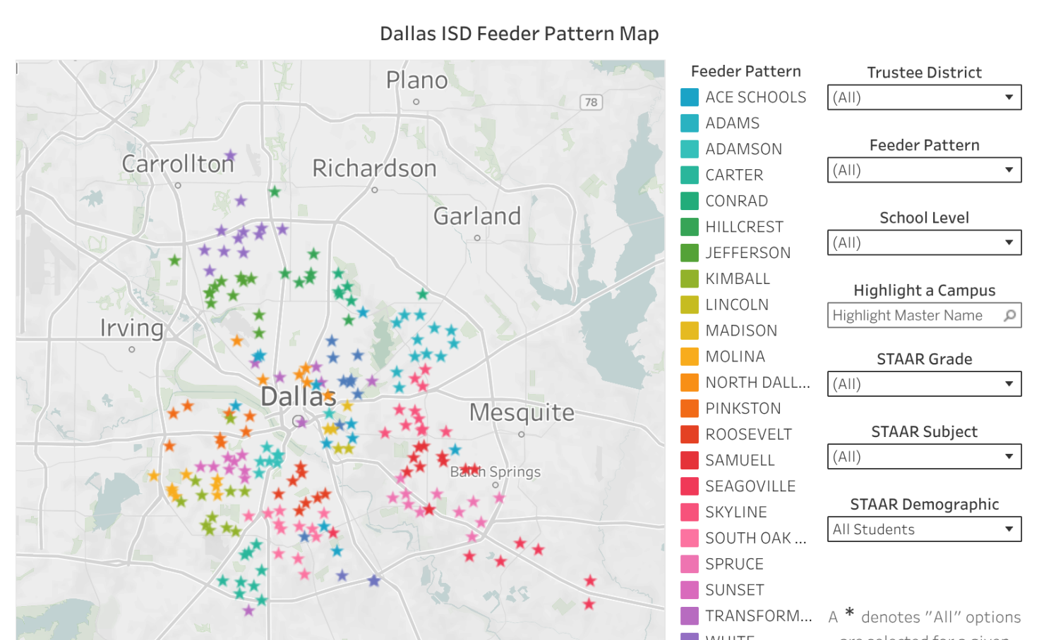 Map Of Dallas Isd Schools