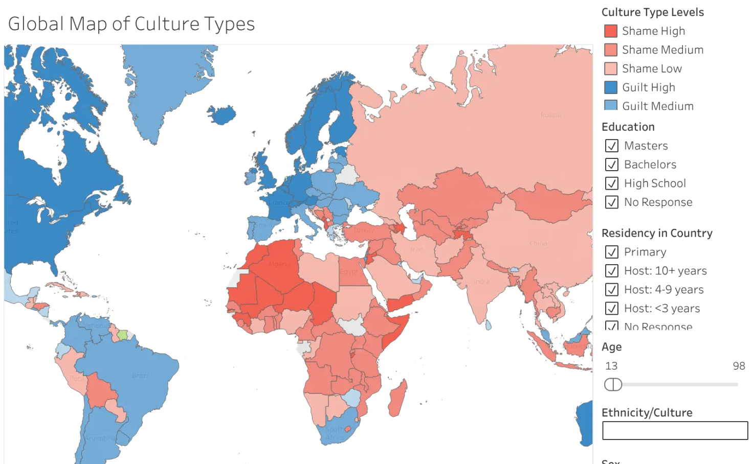 Global Map of Culture Types FINAL - Jayson Georges | Tableau Public