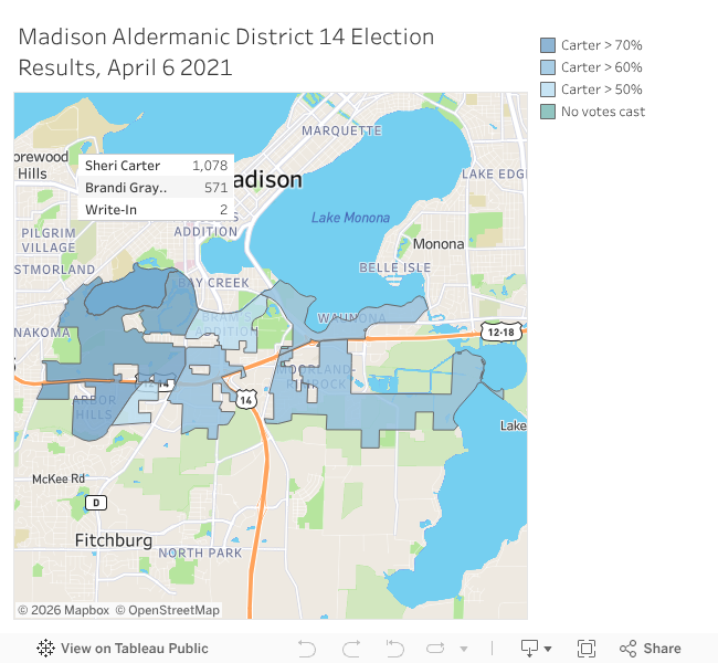 MAPS: Ward by ward, here's how people voted for contested Madison alder ...