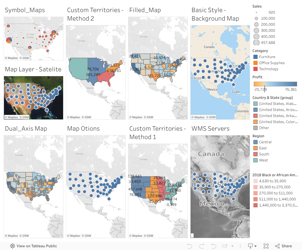 Tableau Mapping Tutorial Project - Avinash Kukutla