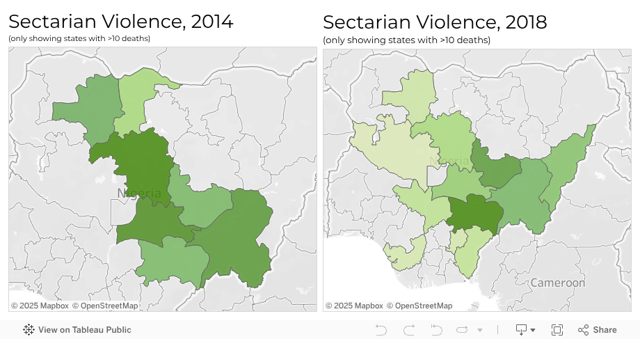 UPDATE: The Numbers Behind Sectarian Violence in Nigeria