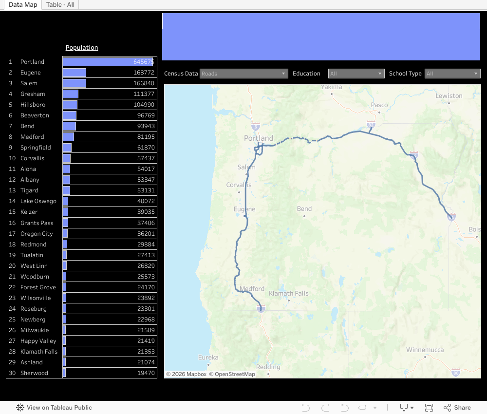 Oregon State Map With Cities And Towns Salem City Map, Map Of Salem,