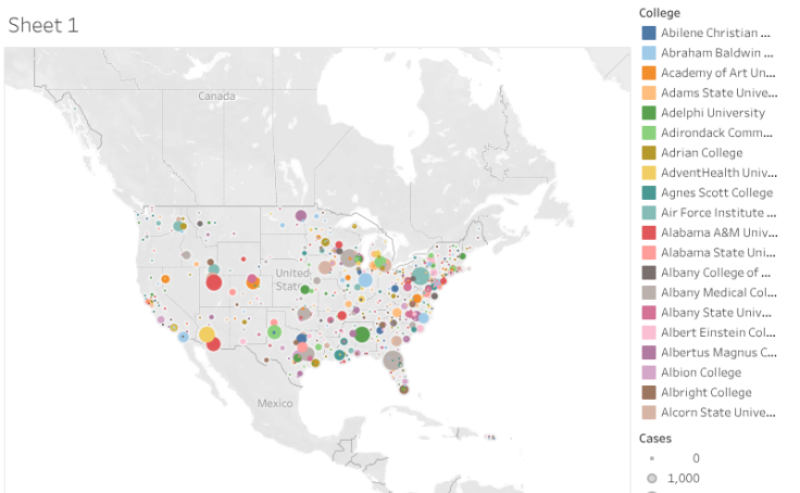 Workbook: All Colleges Map