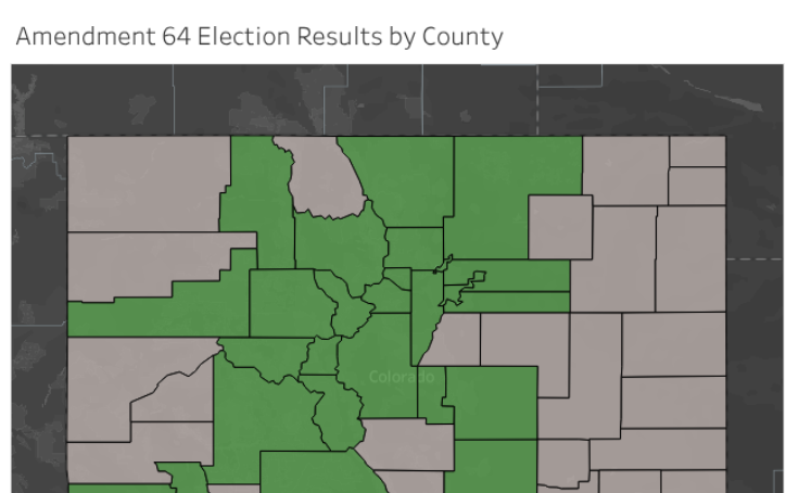 Workbook: Amendment 64 election results
