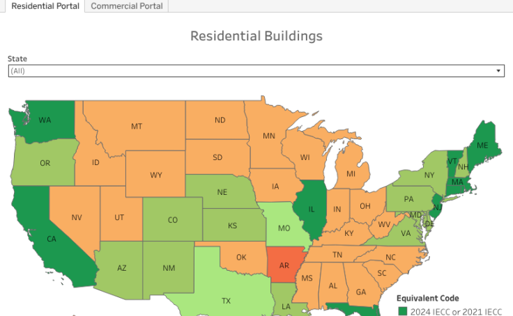 Workbook: BECP Status of State Energy Code Adoption (Web)