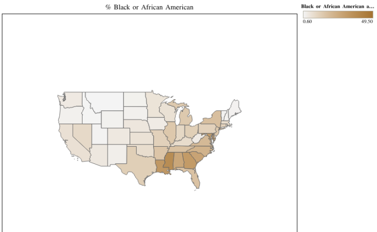 Workbook: % Black or African American (US)