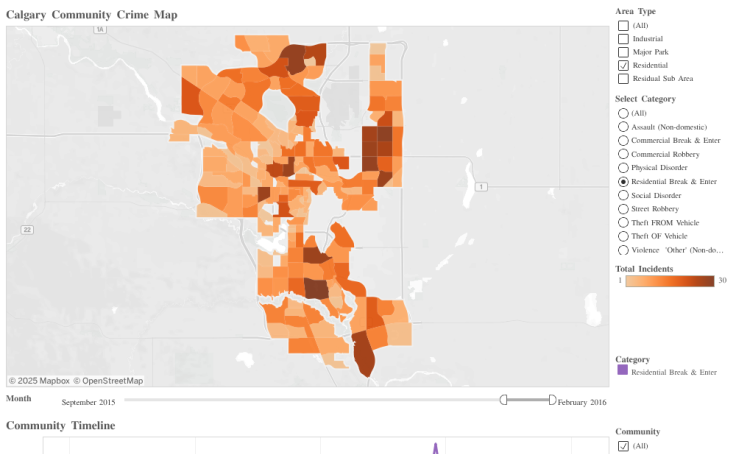 Workbook: Calgary Community Crime Map