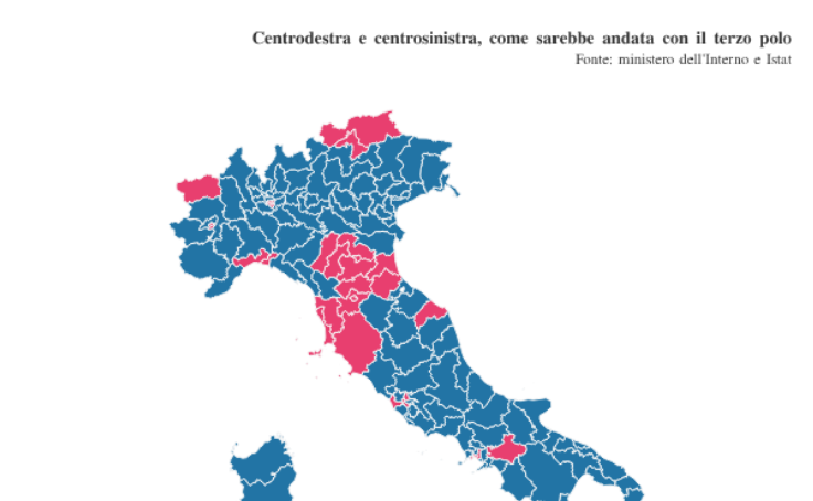 Cartella di lavoro: Centrodestra e centrosinistra+terzo polo