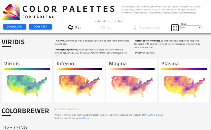 Workbook: Color Palettes for Tableau