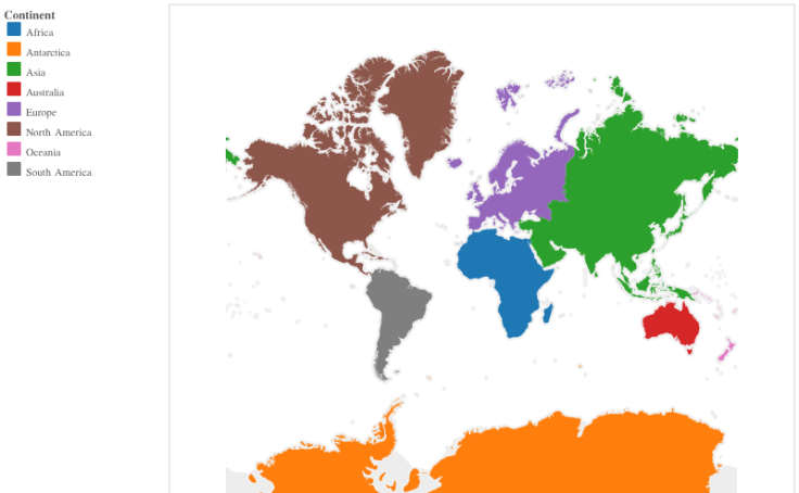 Workbook: Continents map