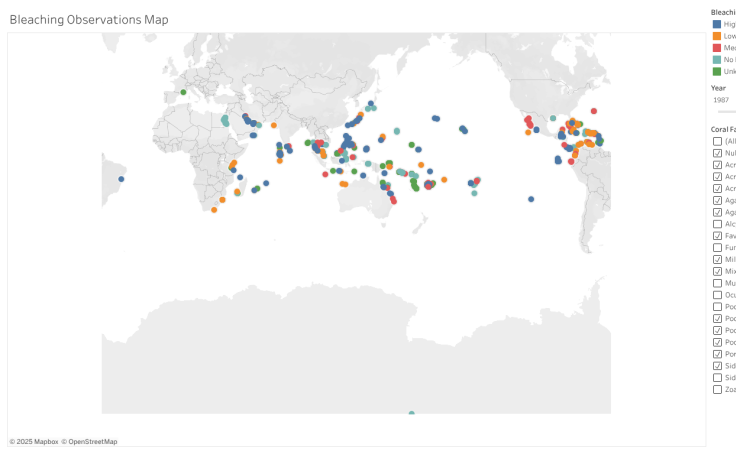 Workbook: Coral Bleaching Data Viz