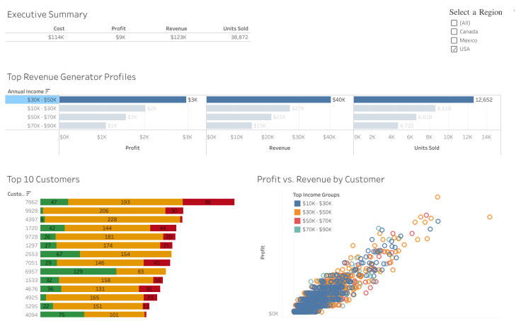 Workbook: Customer Profile Dashboard