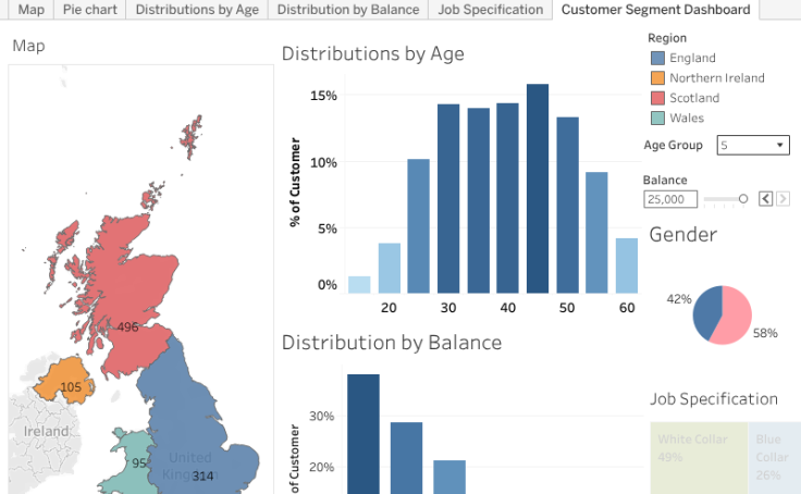 Workbook: Customer Segment Dashboard