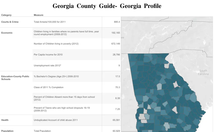 Workbook: Georgia County Guide- Georgia Profile