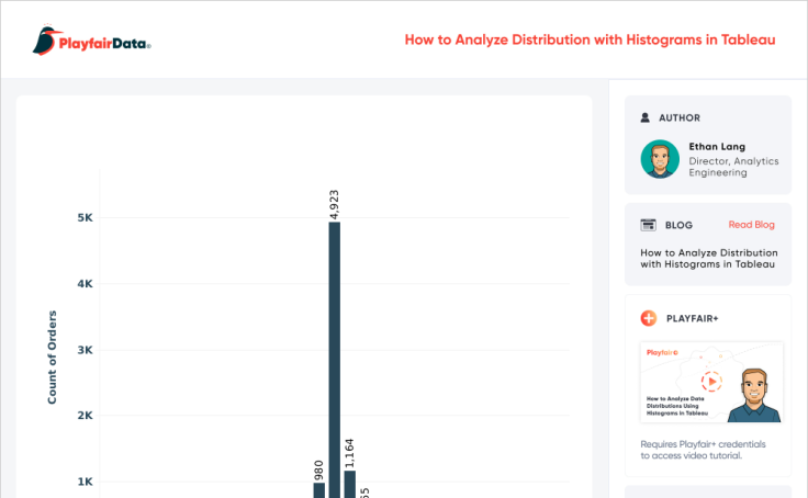 Workbook How To Analyze Data Distributions Using Histograms In Tableau