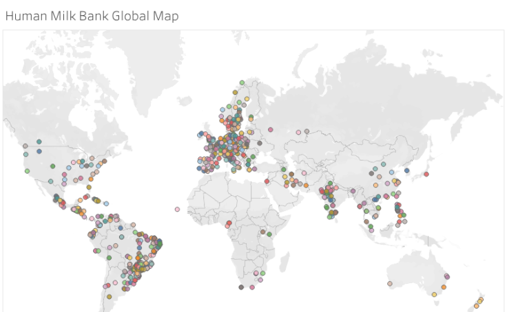 Workbook: Human Milk Bank Global Map