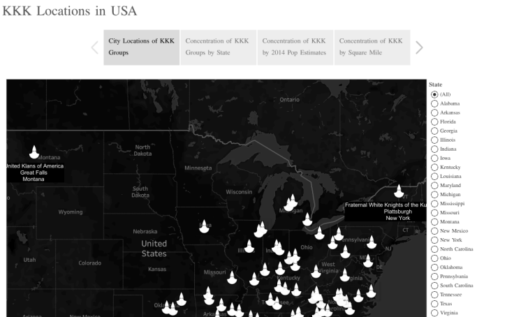 Workbook: KKK Locations and Concentrations in the US