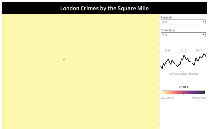 Workbook: London Crimes Grid Map
