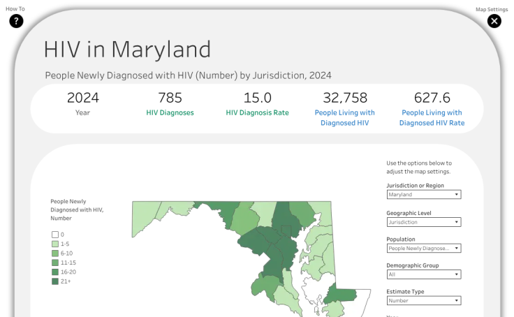 Workbook: Maryland HIV Epidemiological Maps