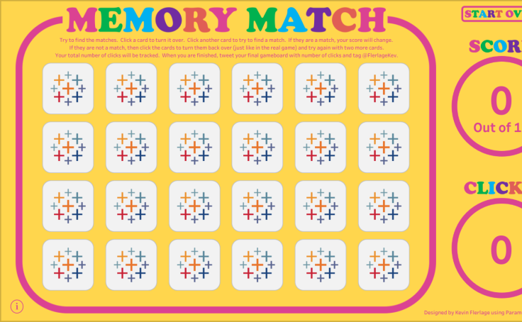 Workbook: Memory Match