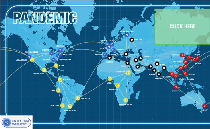 Workbook: Pandemic Board Game Map (Created Feb 2020)
