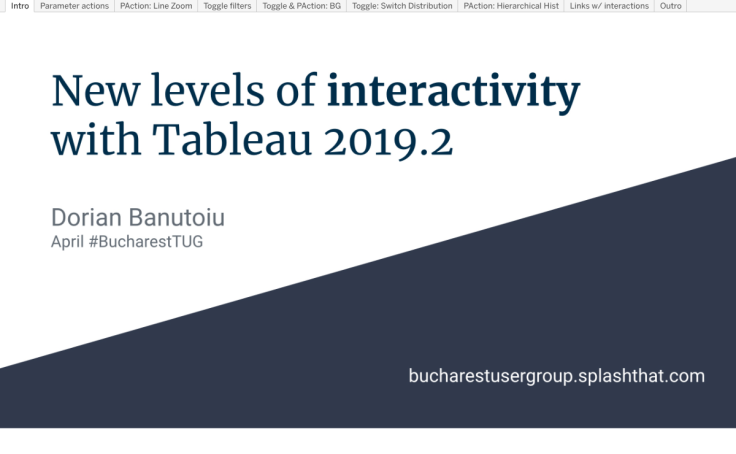 Workbook: Parameter Actions & Toggle Containers #BucharestTUG