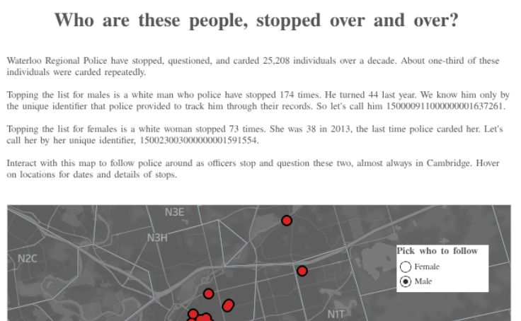 Workbook: Police carding in Waterloo Region