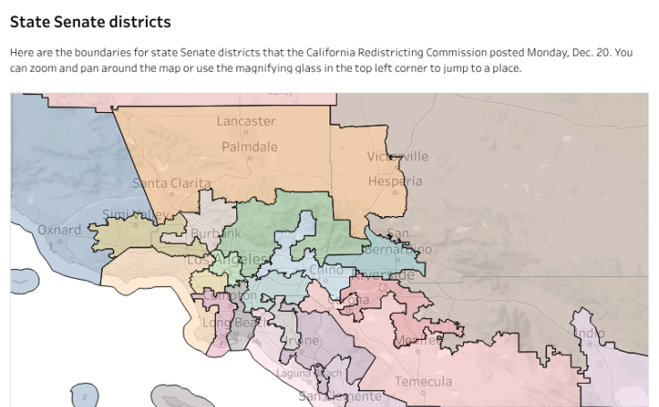 Workbook: Redistricting CA Senate
