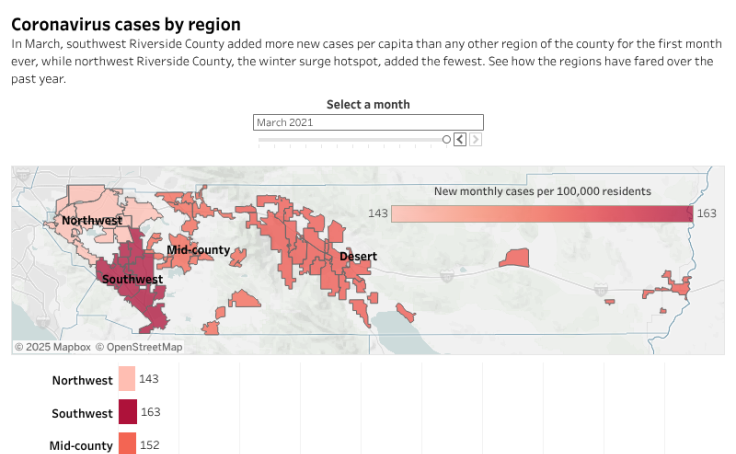Workbook: Riverside County Coronavirus By Region