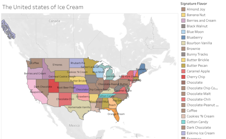 Workbook: Signature Ice Creams by State