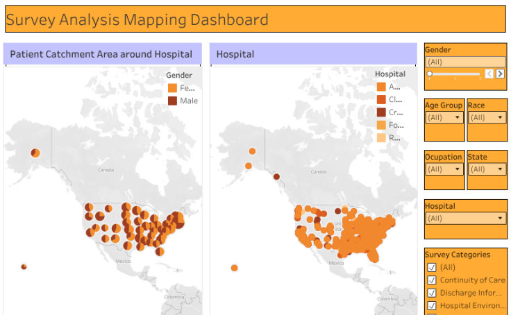 Workbook: Survey Analysis Mapping Dashboard