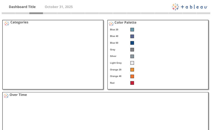 Workbook: Tableau Report Template