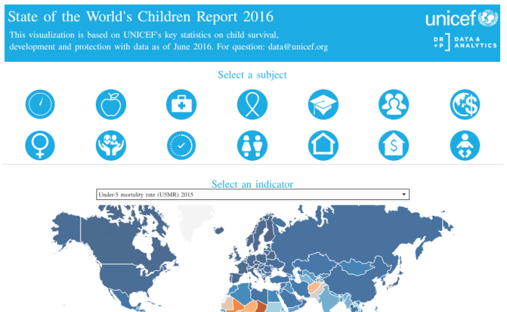 Workbook: UNICEF's State of the World's Children Report 2016