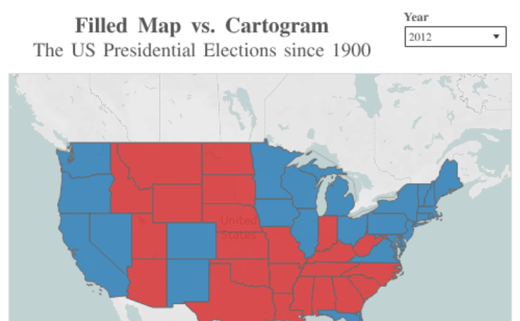 Workbook: US Presidential Elections Cartograms